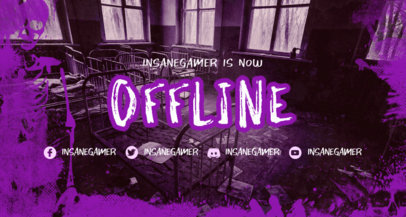 Placeit - Spooky Twitch Offline Banner Design Generator with a Chilling ...