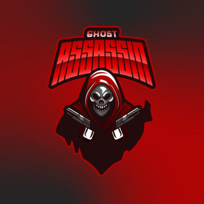 Placeit - Shooting Games Logo Creator with an Assassin Skeleton Graphic