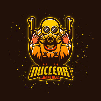 Placeit - Gaming Gang Logo Template Featuring a Character with Guns and ...