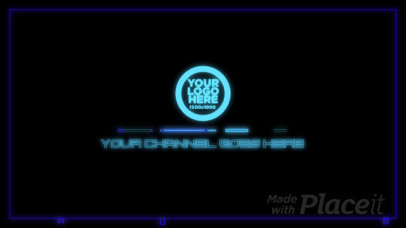 Placeit - Intro Video Maker Featuring a Neon Pixel-Art Style