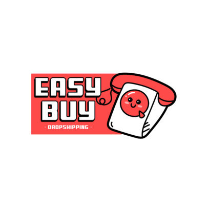 Placeit - Dropshipping Logo Maker for Technology Stores with a Cute Icon