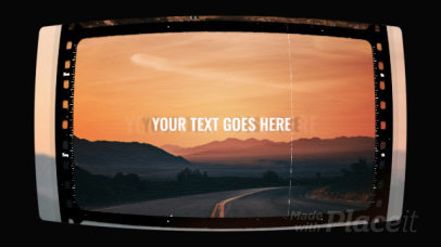 Placeit - Intro Video Maker Featuring a Vintage Film Style