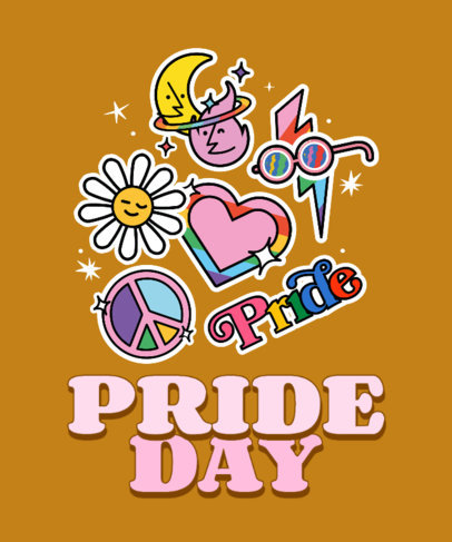 Placeit - T-Shirt Design Template to Celebrate LGBTQ Pride Day