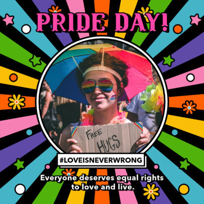 Placeit - Instagram Post Maker With an LGBTQ Pride Theme and a Colorful ...