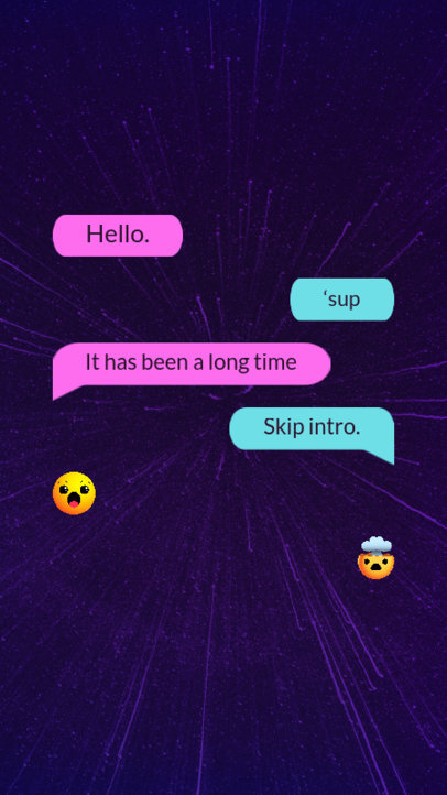 Placeit - Instagram Story Design Maker Featuring Text Messages
