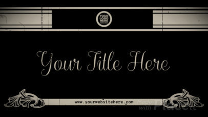 Placeit - Vintage Intro Video Maker with a Silent Film Aesthetic