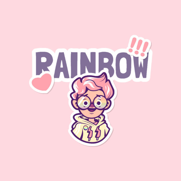 Placeit - Fun Twitch Emote Logo Generator Featuring LGBT Characters and ...