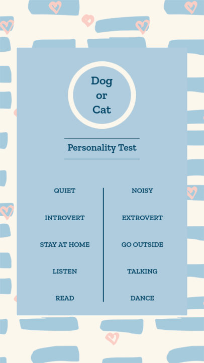 Placeit - Instagram Story Design Generator Featuring a Quiz Layout