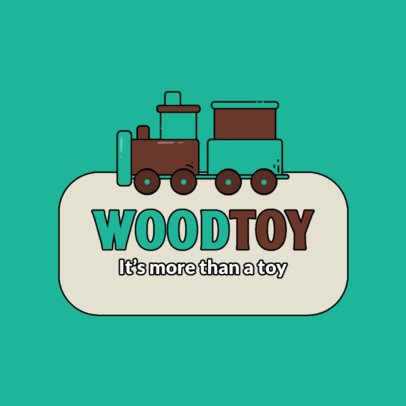 Placeit - Logo Maker for Toy Stores with a Train Icon and a Classic Style