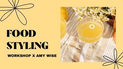 Placeit - Floral-Themed Intro Maker for a Food Styling-Themed Video