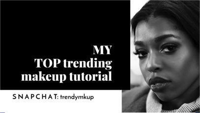 Placeit - Minimalistic Intro Video Maker for a Makeup Tutorial