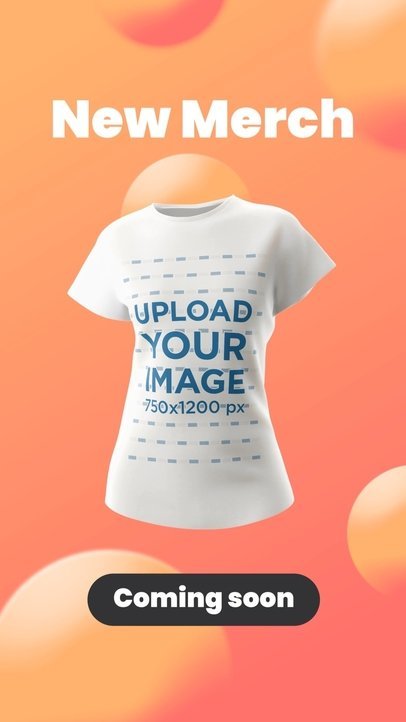 Placeit - Front-and-Back Video of a Spinning 3D T-Shirt for a POD New ...