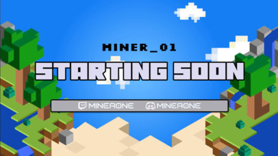 Placeit - Twitch Screen Video Maker Inspired by Minecraft Featuring 8 ...