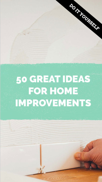 Placeit - DIY-Themed Instagram Story Video Maker Featuring Home ...