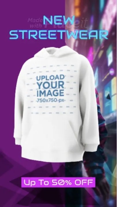 Placeit - Video of an Animated Pullover Hoodie for a Spiderverse ...