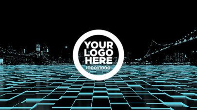 Placeit - Logo Reveal Animation with 3D Wires