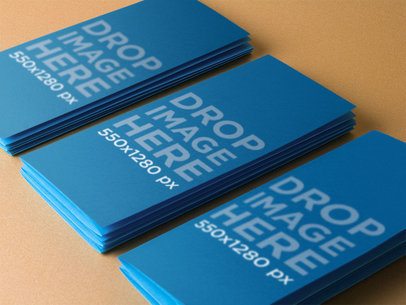 Placeit - Mockup Template of a Stack of Brochures on a Table